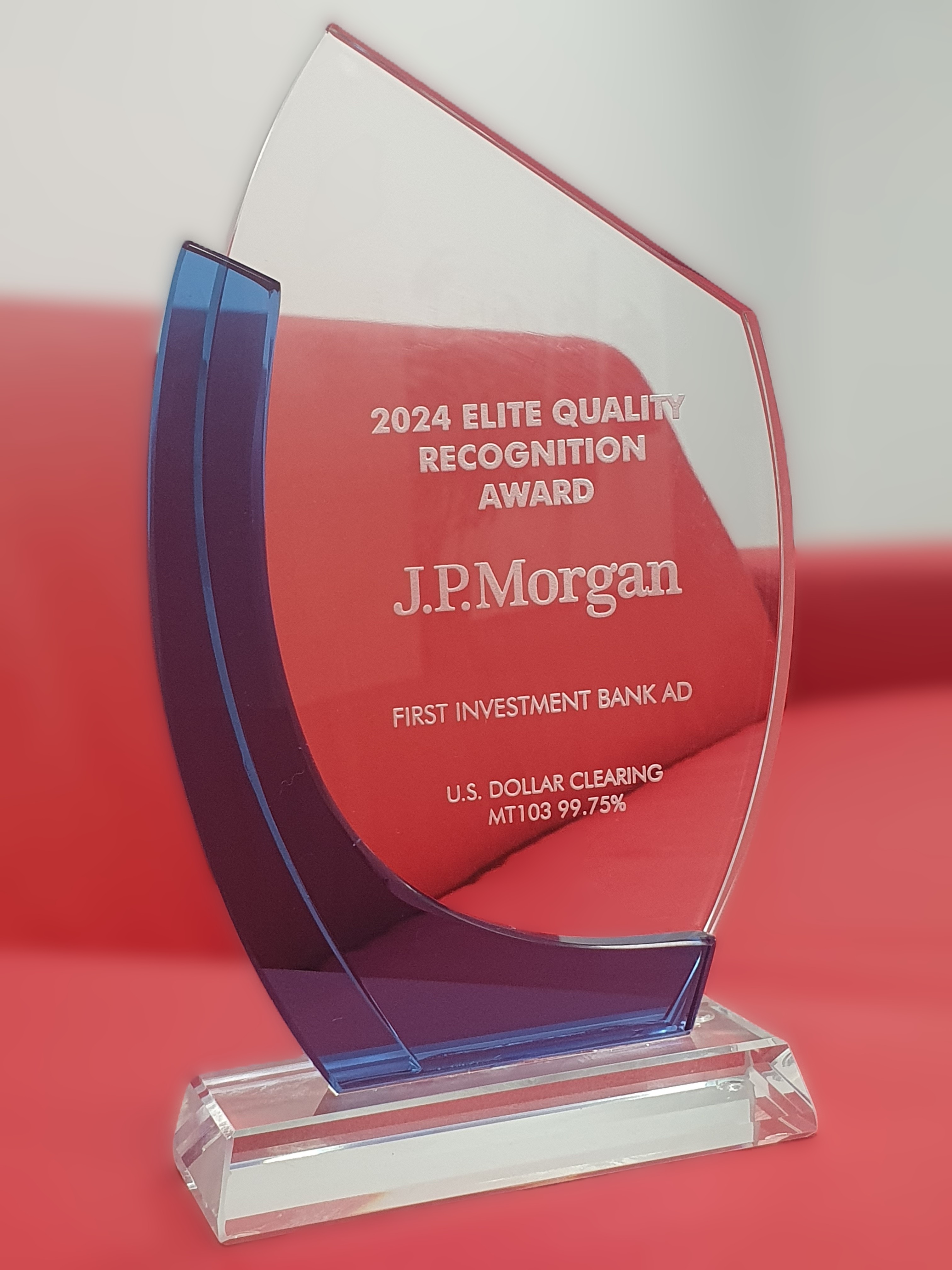 Fibank received an award from J.P. Morgan for exceptional performance ...